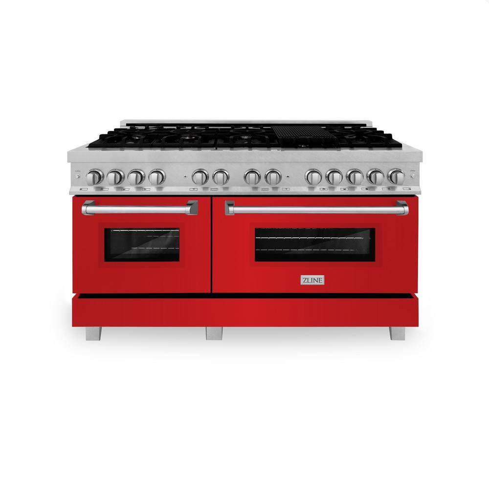 ZLINE Kitchen and Bath 60 in. Legacy Dual Fuel Range with 9 Burners and ...