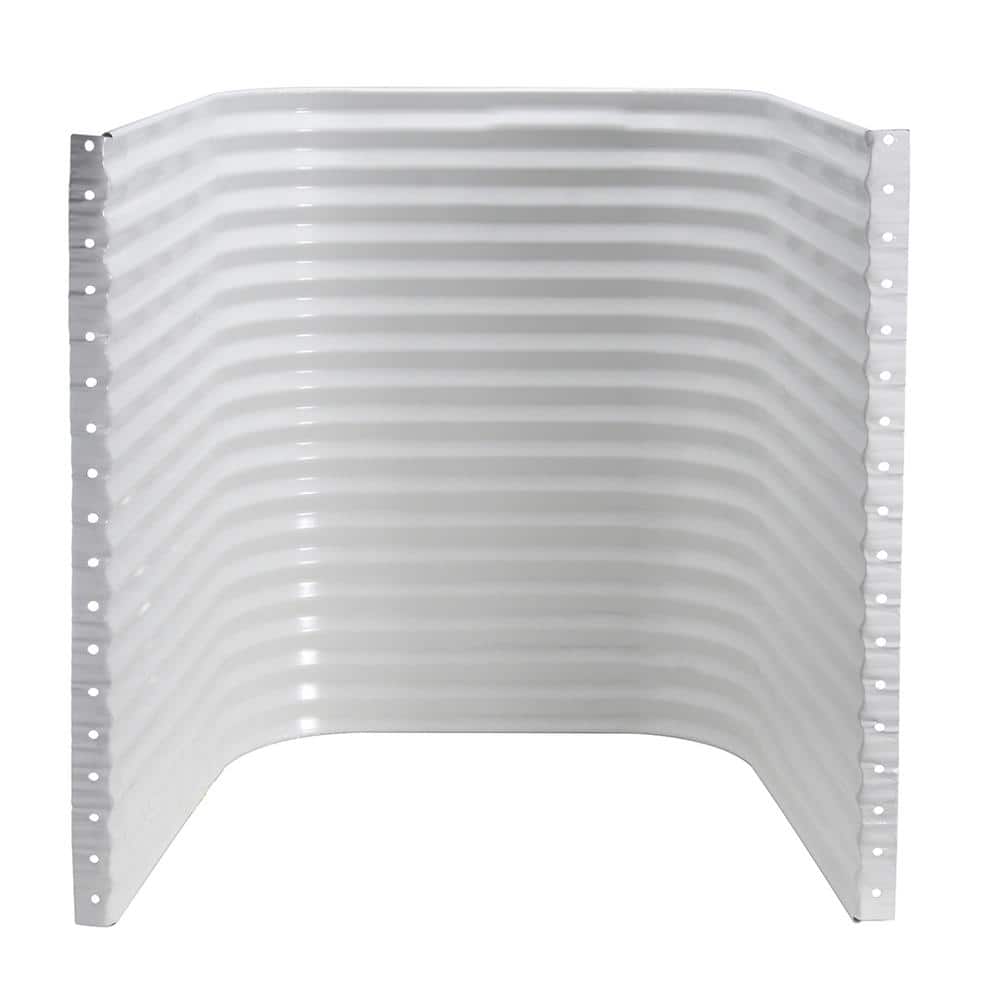 SHAPE PRODUCTS 68 in. W x 36 in. D x 72 in. H White Steel Egress Window ...