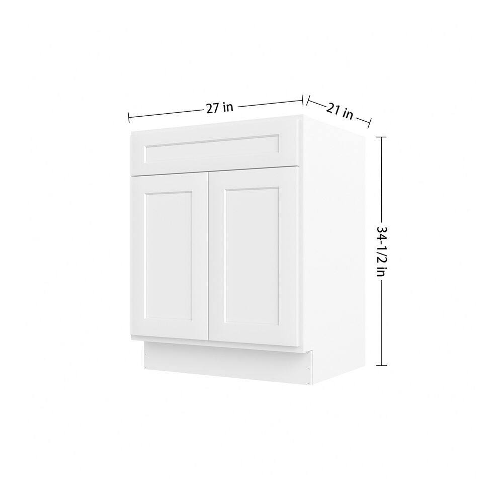Furinno 27 in. W 21 in. H 34.5 in. D Ready to Assemble Plywood Vanity ...