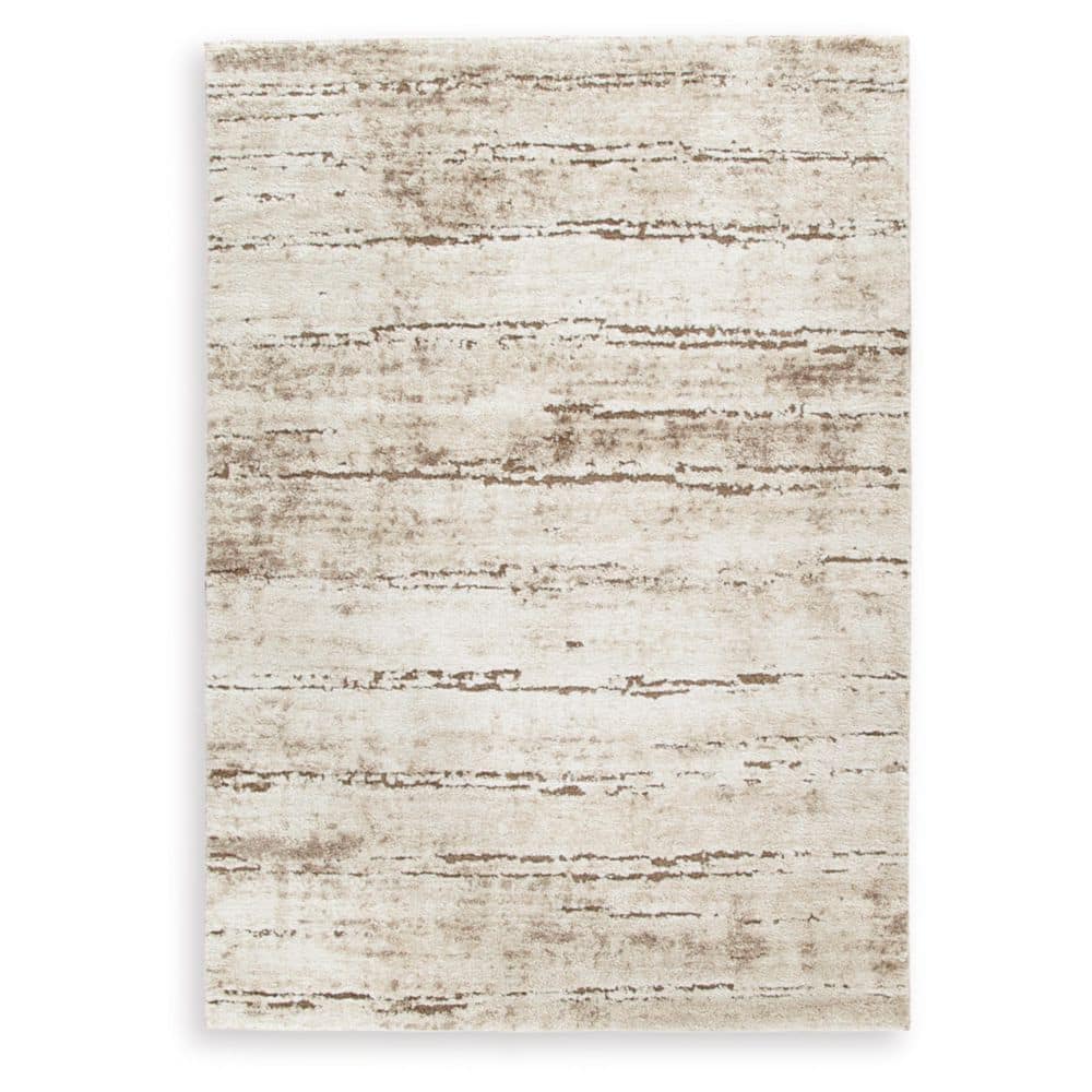 Signature DESIGN BY ASHLEY Kasney Beige 8 ft. x 10 ft. Abstract Area ...