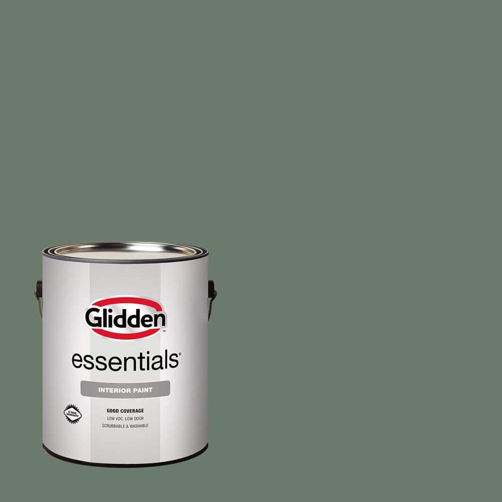 Glidden Essentials 1 gal. PPG1134-6 English Ivy Eggshell Interior Paint ...