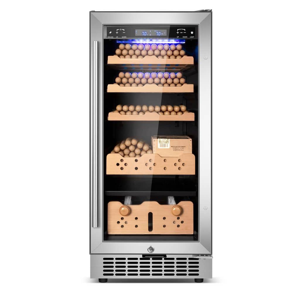 Hooure 14.96 in. 88L Single Zone Electric Humidor, 546-Counts Cigar ...