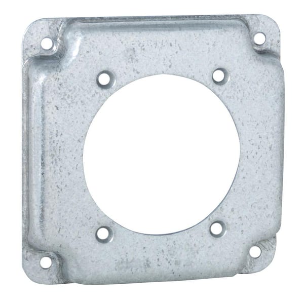 RACO 4 in. Square Exposed Work Cover for Single 30-50A Round Device (10 ...