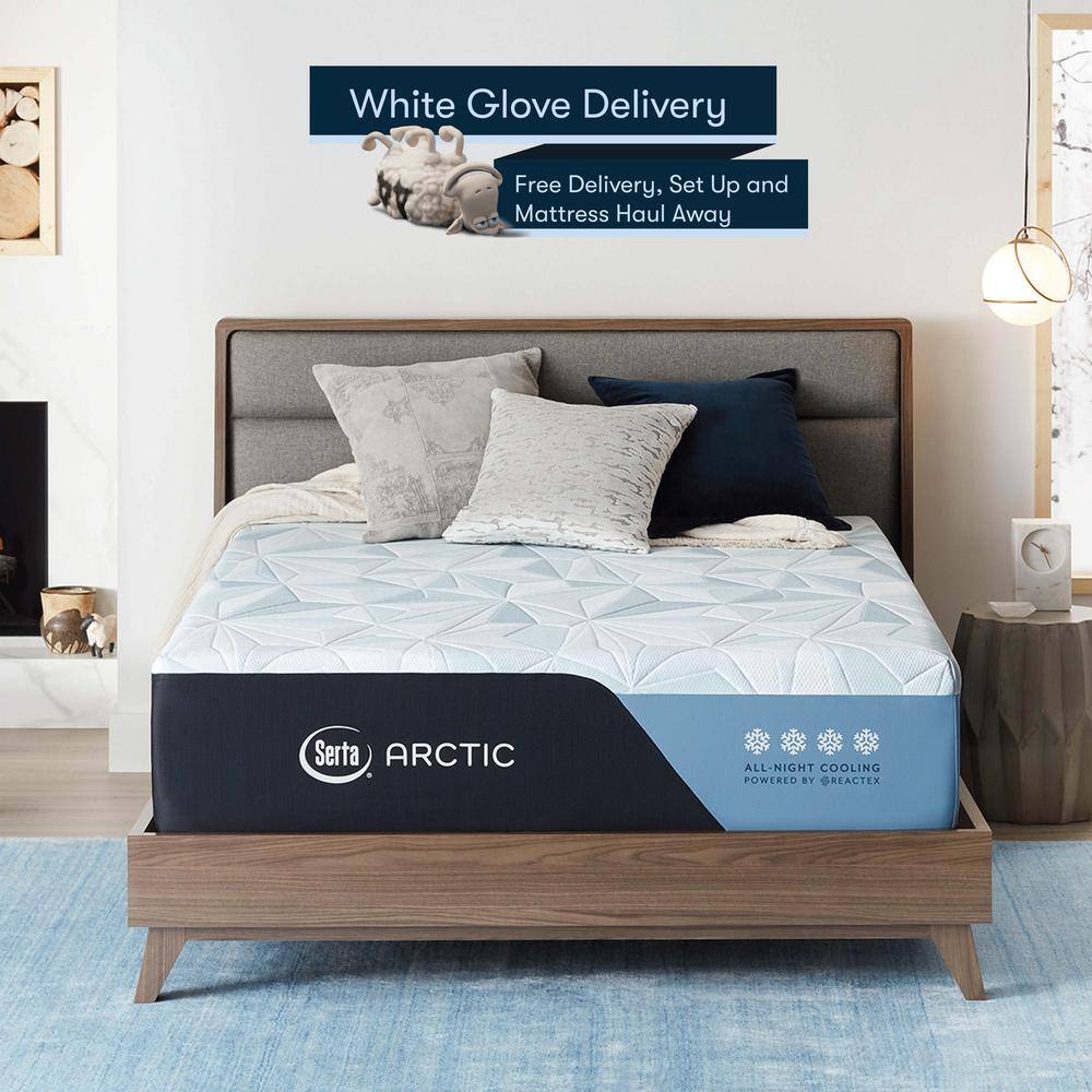 Serta Arctic Queen Plush 13.5 in. Mattress 500430088-1050 - The Home Depot
