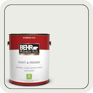 BEHR PREMIUM PLUS 1 gal. #52 White Semi-Gloss Enamel Low Odor Interior ...