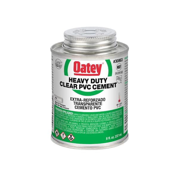 OATEY 8 oz. Heavy-Duty Clear PVC Cement 308631
