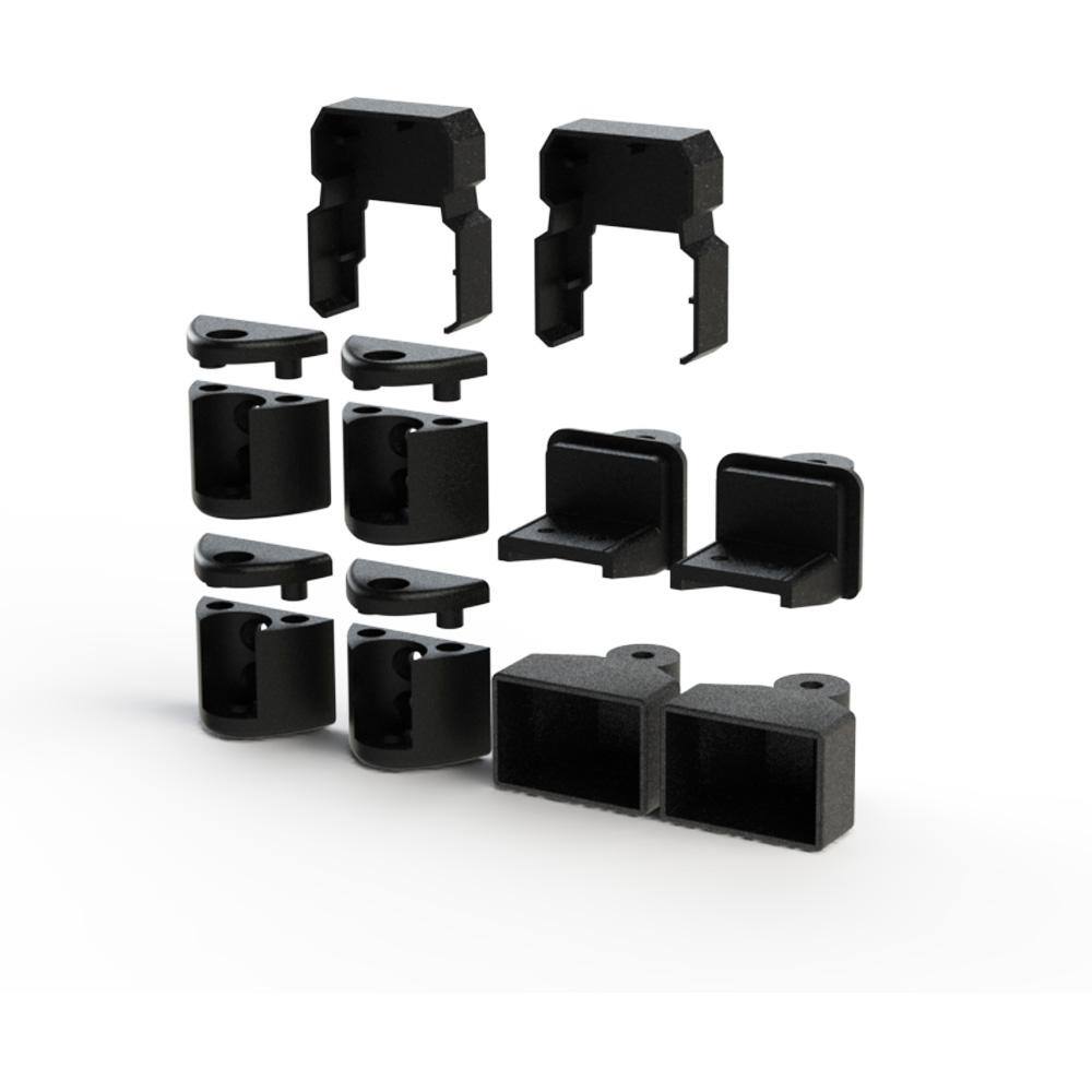 Avalon Tristan Satin Black Angle Bracket Kit 73019316 - The Home Depot