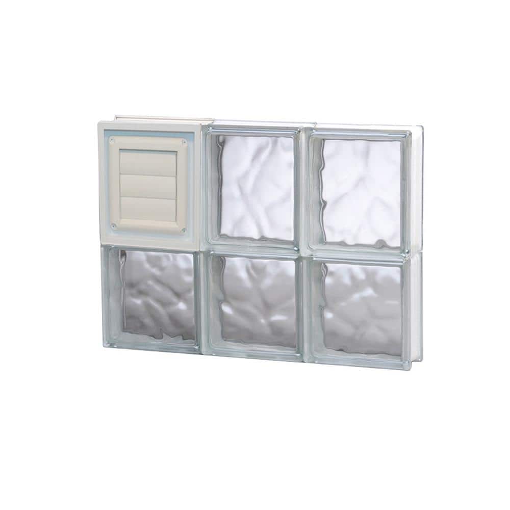 Clearly Secure 17.25 in. x 13.5 in. x 3.125 in. Frameless Wave Pattern ...