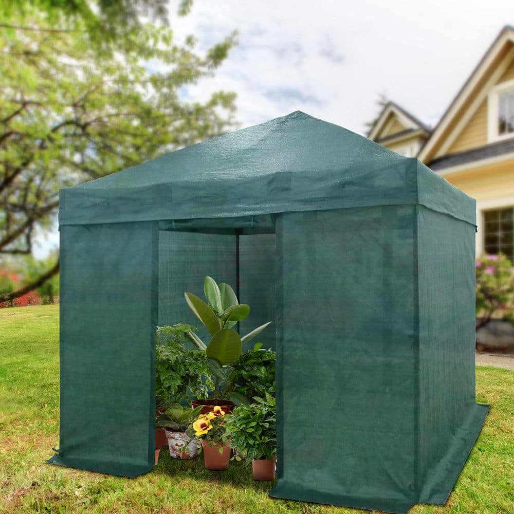 EAGLE PEAK 120 in. x 120 in. Portable Walk-In Mesh Cover Hobby House ...