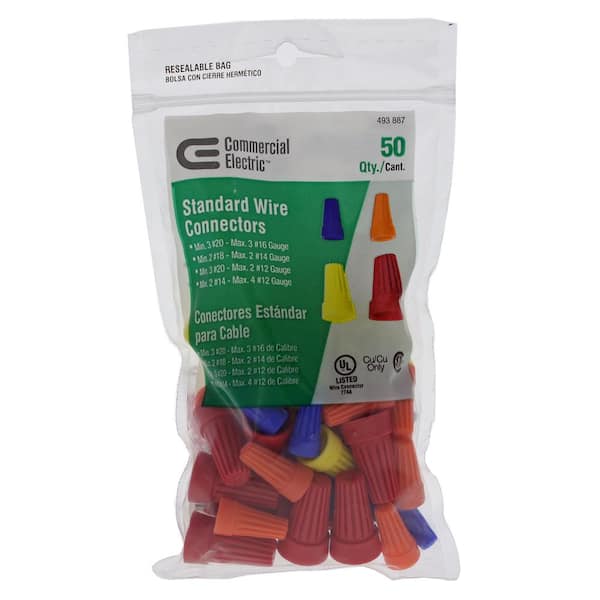 Ideal Wire Connector Assortment (3-Pack of 50)-775108.0 - The Home Depot