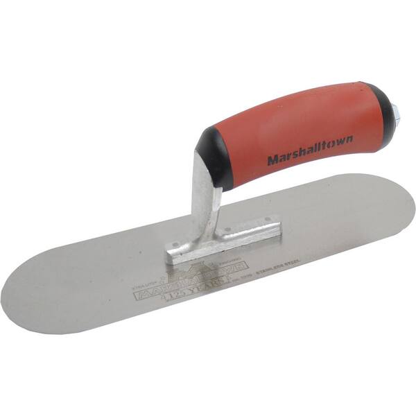 MARSHALLTOWN 10 in. x 3 in. Bright Stainless Steel Pool Trowel ...