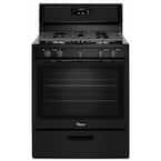 Whirlpool 5.1 cu. ft. Gas Range in Black WFG320M0BB