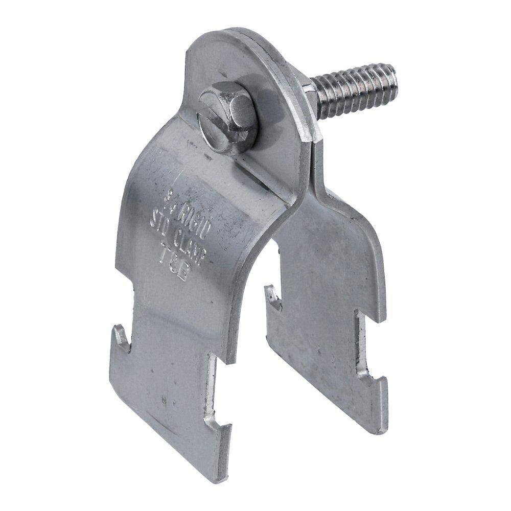 Superstrut 2 1 2 In Pipe Strap Silver Galvanized Strut Fitting