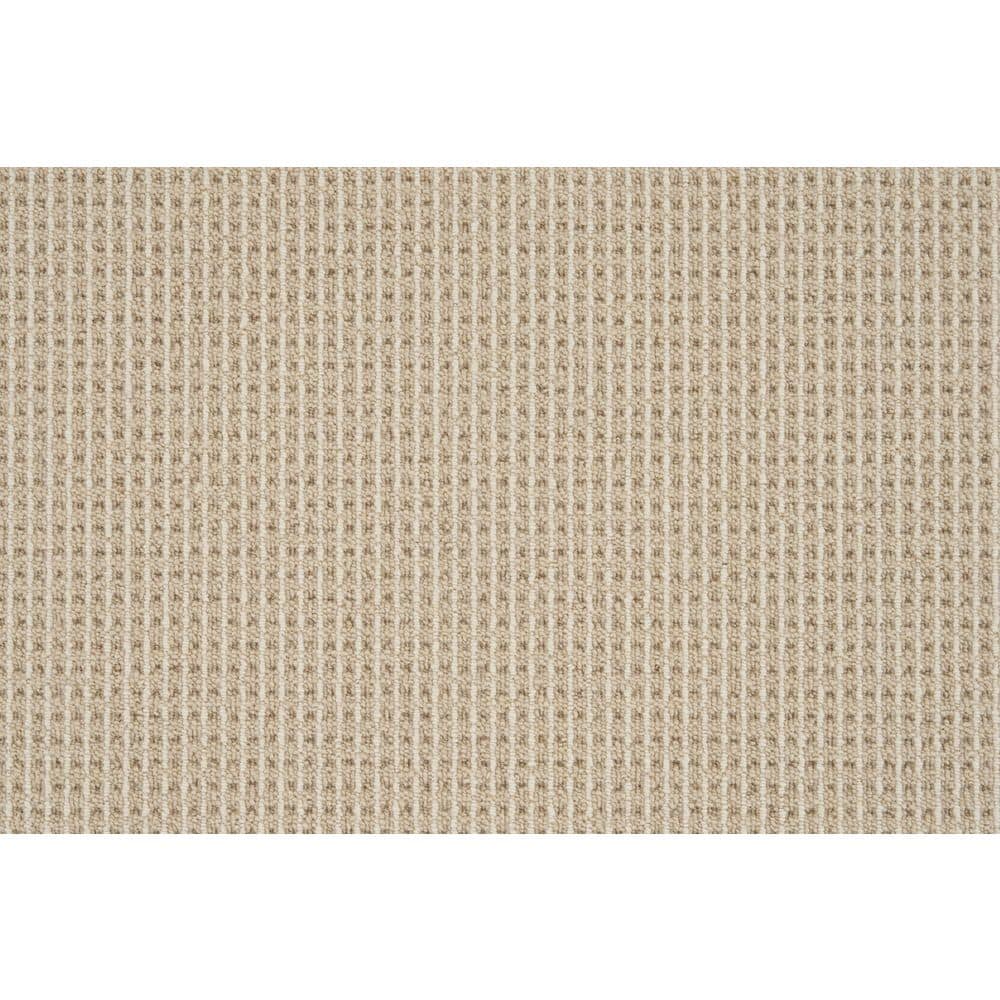 Natural Harmony Shenadoah Stripe Flax/Ivory Custom Area Rug with Pad ...