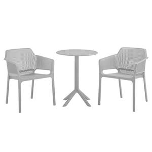 Minimalistic Aesthetic and Functionality 3-Piece Outdoor Plastic Arm ...