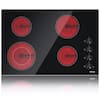 IsEasy 30 in. 4 Elements Ceramic Glass Surface Radiant Electric Cooktop ...
