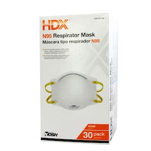 HDX N95 Disposable Respirator Small Box (30-Pack) H950S - The Home Depot