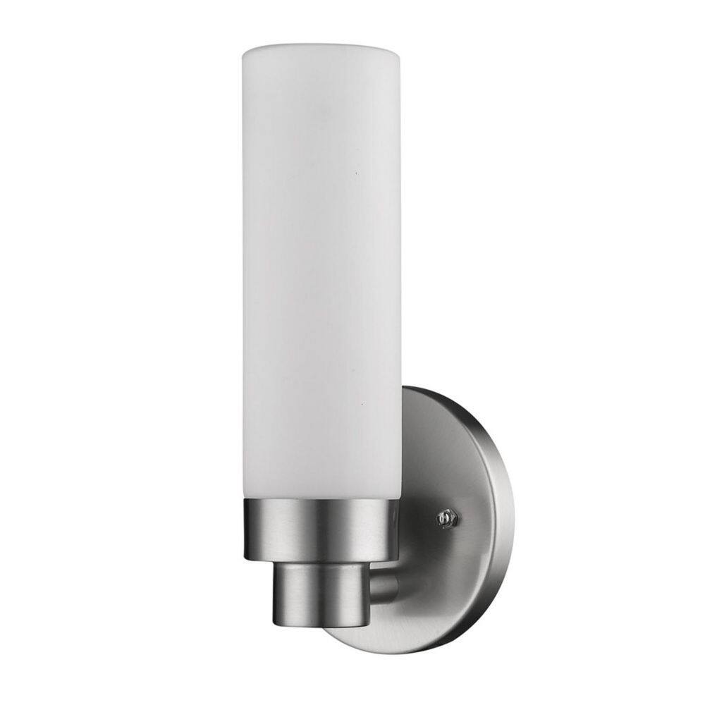 HomeRoots 10 in. White Indoor Hardwired Sconce with No Bulbs Included ...