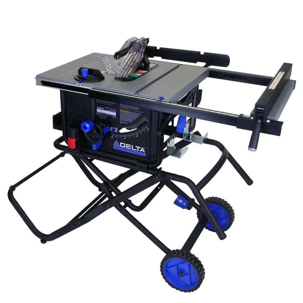 Reviews for Delta 15 Amp 10 in. Left Tilt 30 in. Portable Jobsite Table ...
