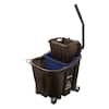 SPARTA 8.75 gal. Brown Polypropylene Mop Bucket Combo with Wringer and ...