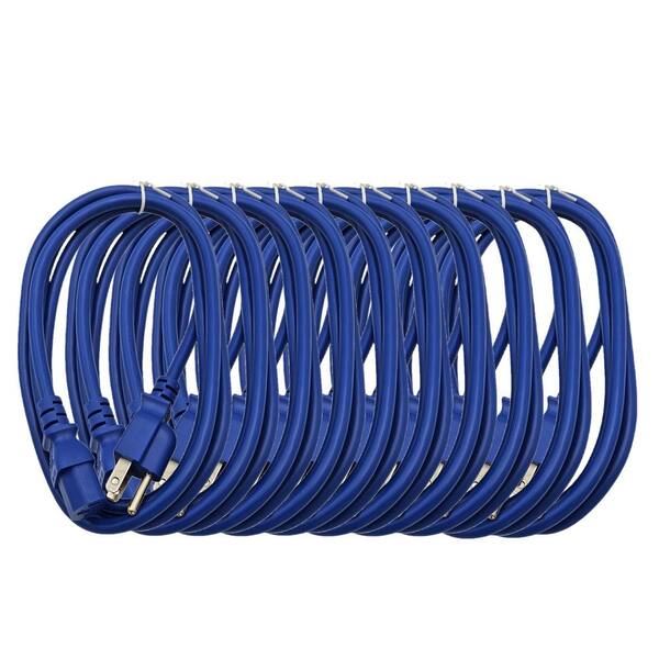 Micro Connectors, Inc 6 ft. Universal AC Power Cord UL Approved NEMA 5 ...