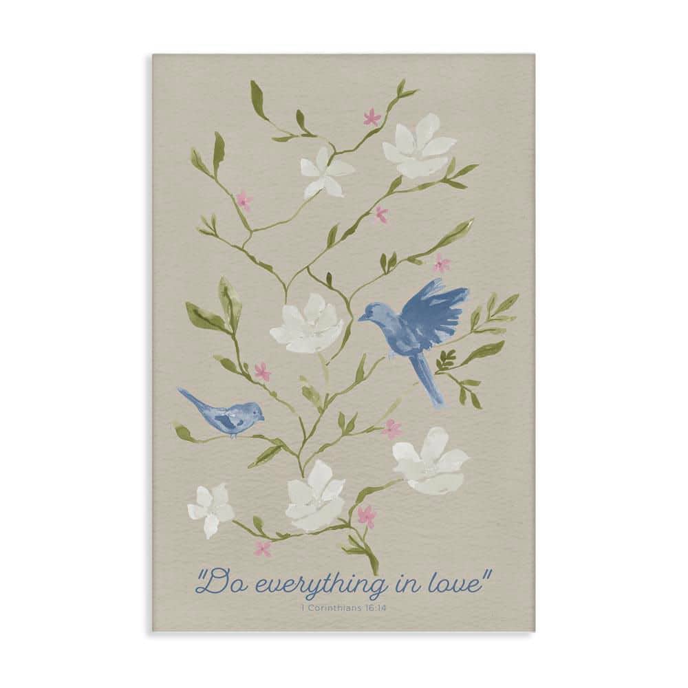 Stupell Industries Floral Do Everything In Love by Lucille Price ...
