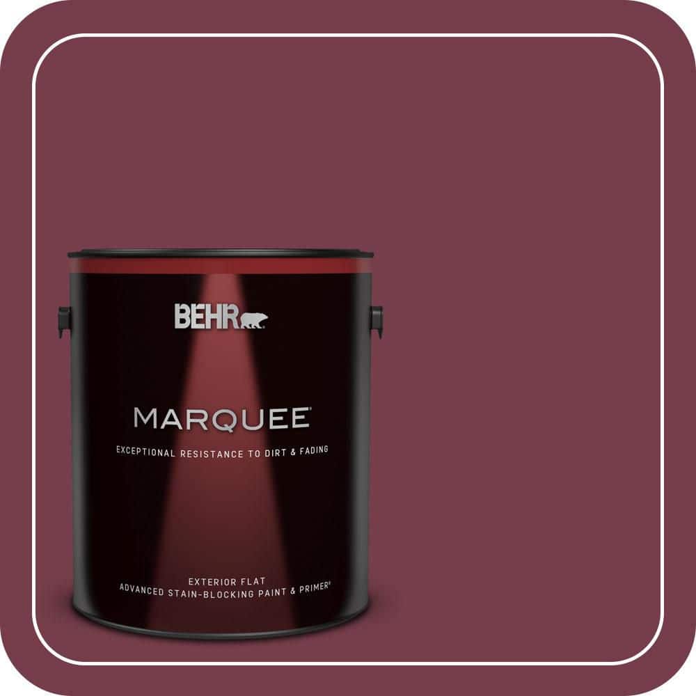BEHR MARQUEE 1 gal. #ICC-110 Vintage Merlot Flat Exterior Paint ...