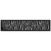 OUTDECO Outback 16 in. x 72 in. Galvanized Black Steel Decorative ...