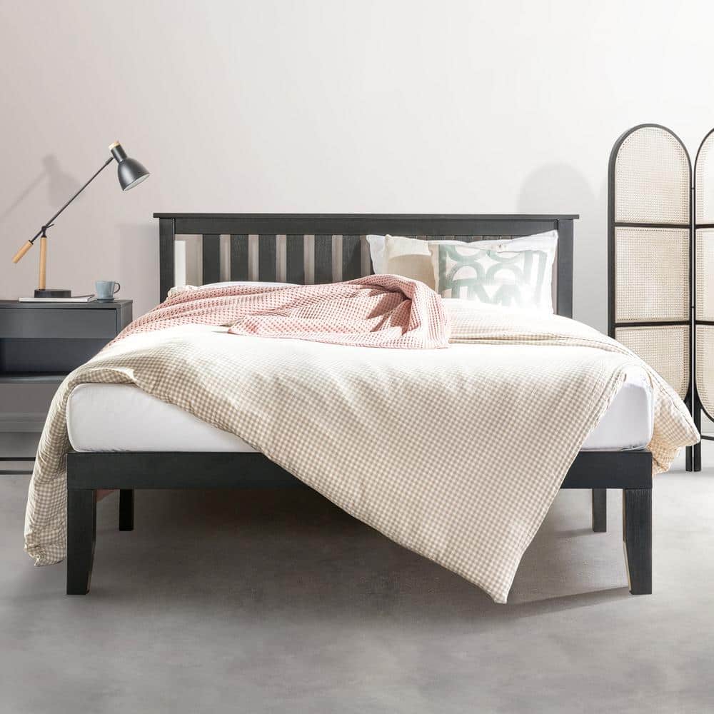 best price mattress Marley 38 in. W x 14 in. H Ebony Black Twin Solid ...