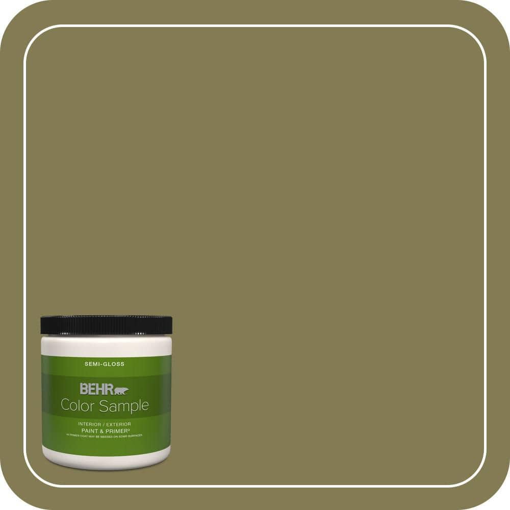 BEHR PREMIUM PLUS 8 oz. #HDC-AC-16A Fern Grove Semi-Gloss Interior ...