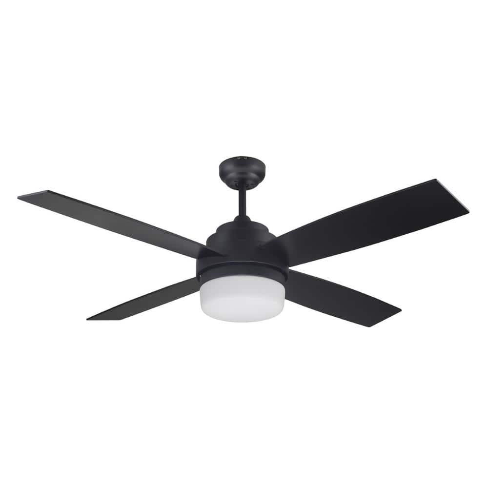 Design House Cali 52 in. Indoor 4-Blade Matte Black Contemporary ...