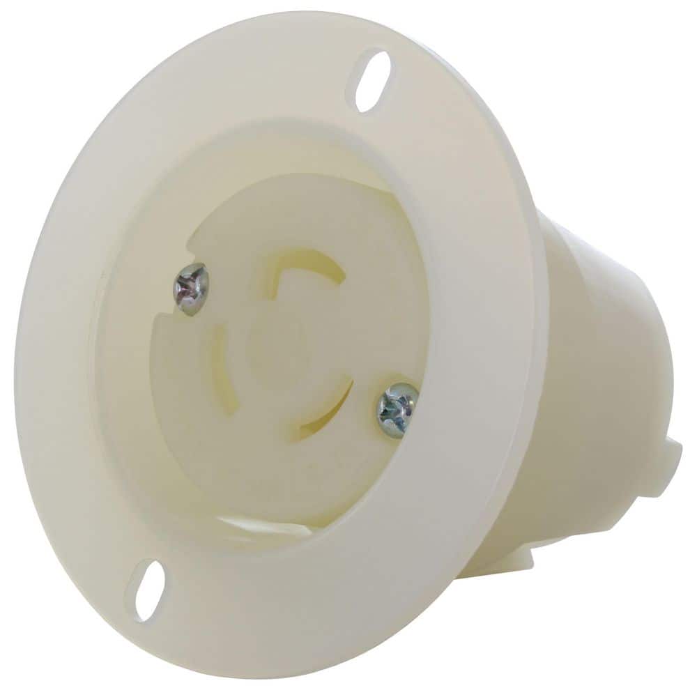 AC WORKS 15A 125V L5-15R Flanged Outlet UL and C-UL Listed ASOUL515R-G ...