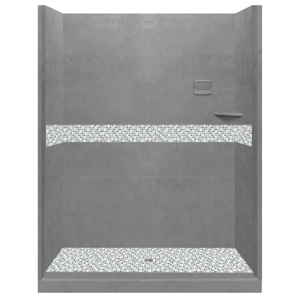 American Bath Factory Del Mar 60 in. L x 36 in. W x 80 in. H Center ...