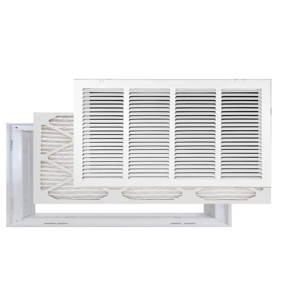 Venti Air 24 in. x 12 in. High Return Air Filter Grille with MERV 11 ...
