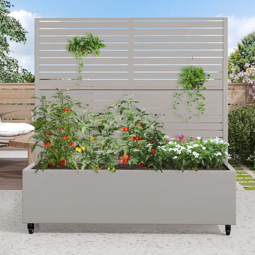 UPC 718011259354 - 47 in. H x 47 in. W Rectanglar Grey Outdoor Metal ...