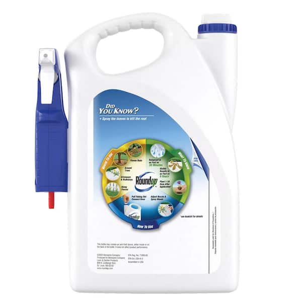 Roundup Weed and Grass Killer 4 with Trigger Sprayer, 1 gal., Use In ...