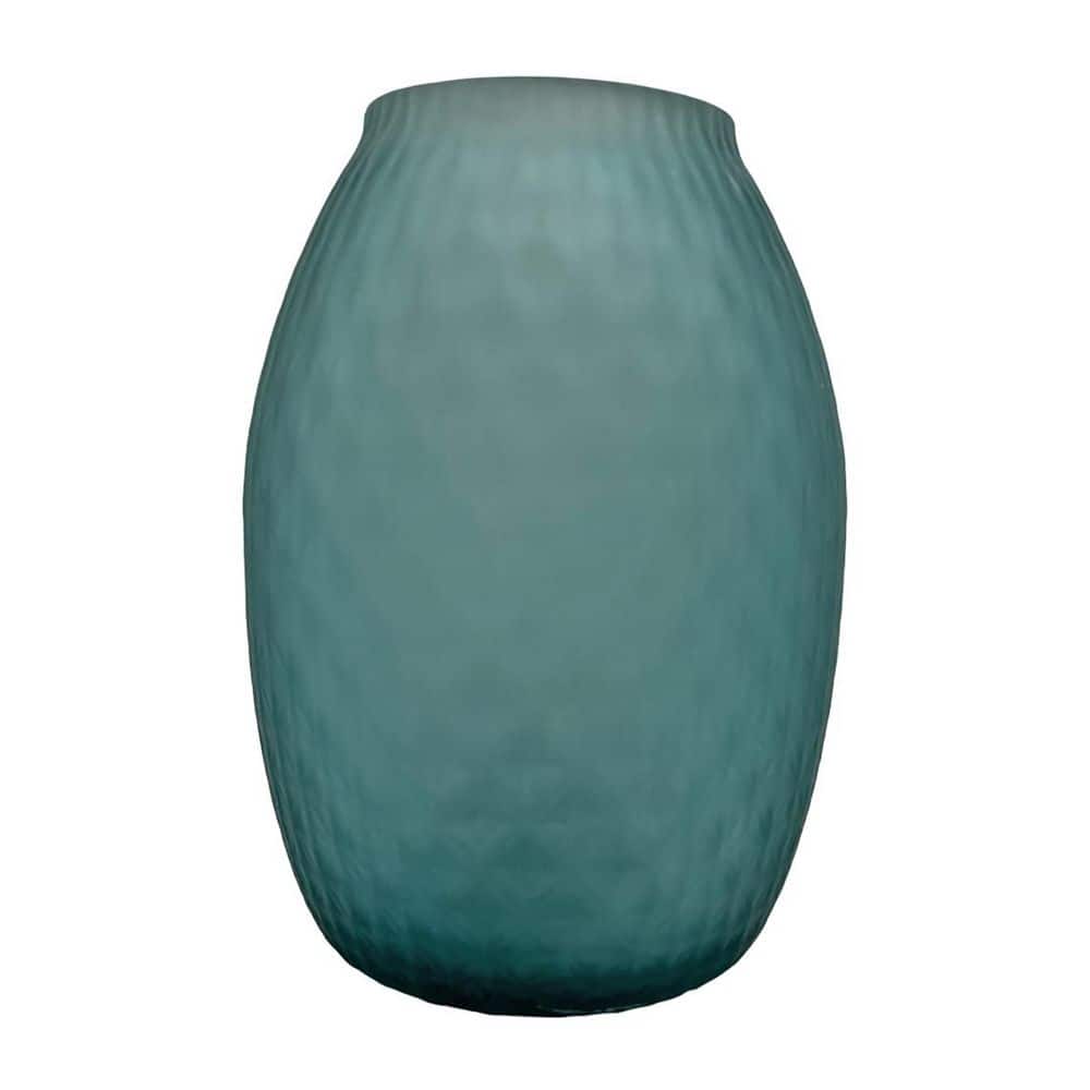 castellousa Blue 7 in. Decorative Textured Glass Pot Vase CB-DU22-VS-7 ...