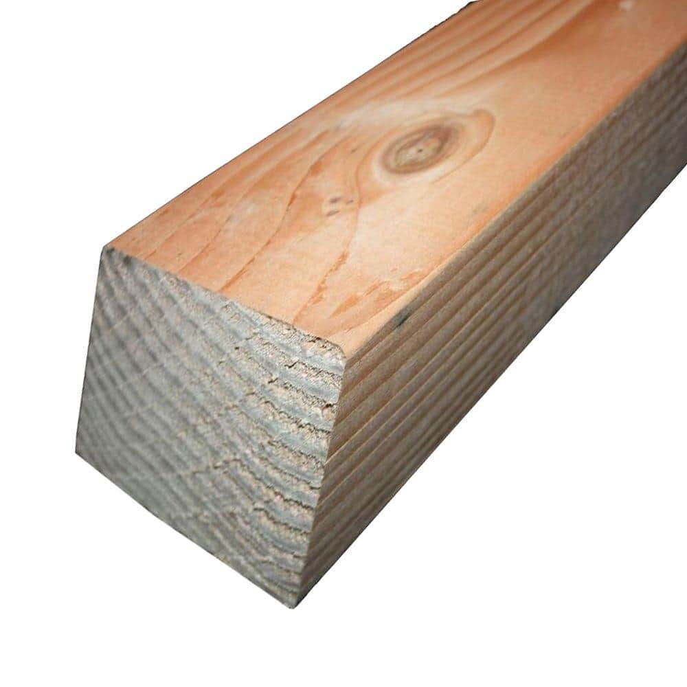 4 in. x 4 in. x 8 ft. #2 Premium Grade Fir Dimensional Lumber 441856 ...