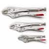 Crescent Curved Jaw Locking Plier Set with Wire Cutter and Hex Ready ...