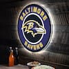 Evergreen Baltimore Ravens Round 23 in. Plug-in LED Lighted Sign ...