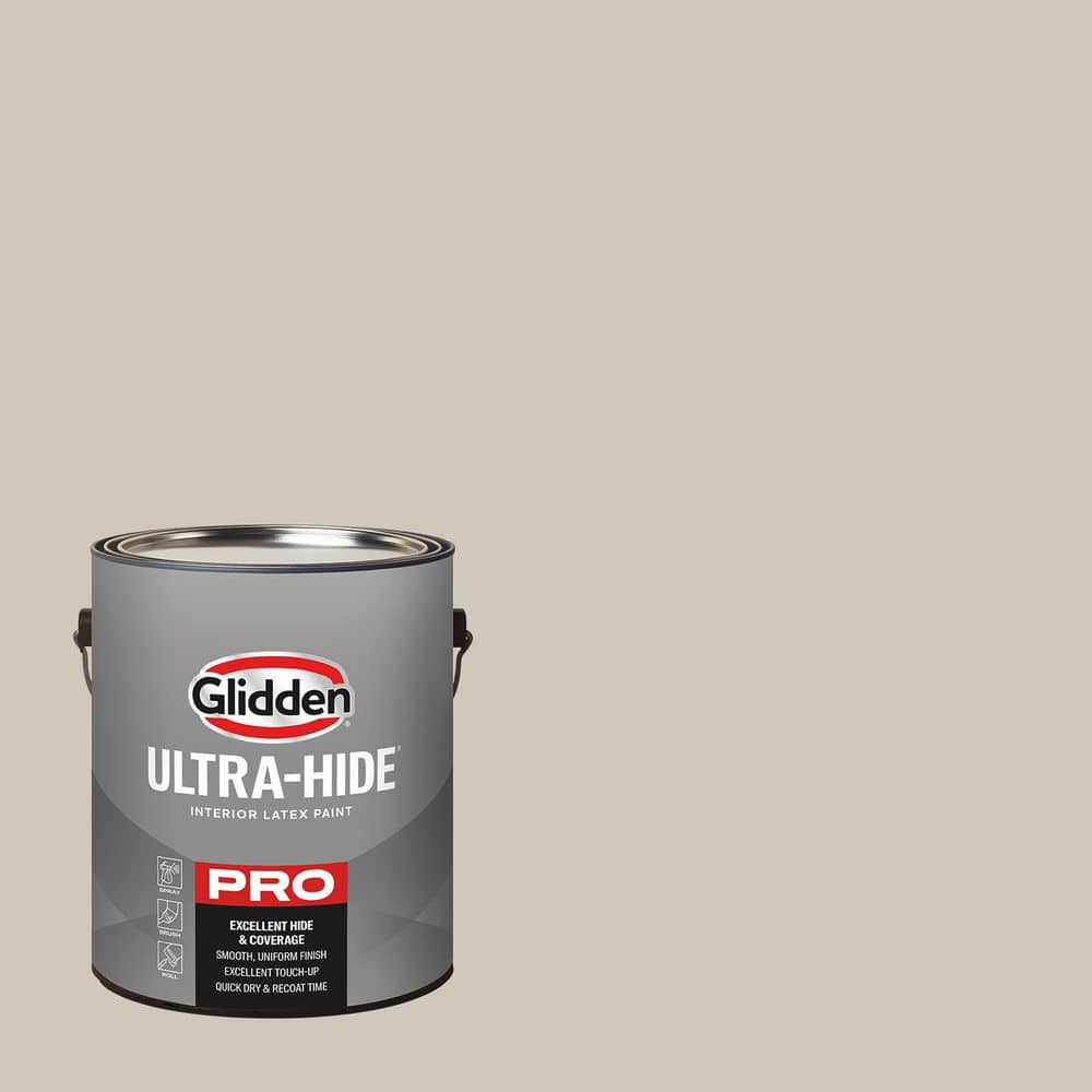 Glidden Ultra-Hide 1 gal. PPG1008-2 Storm's Coming Ultra Flat Interior ...