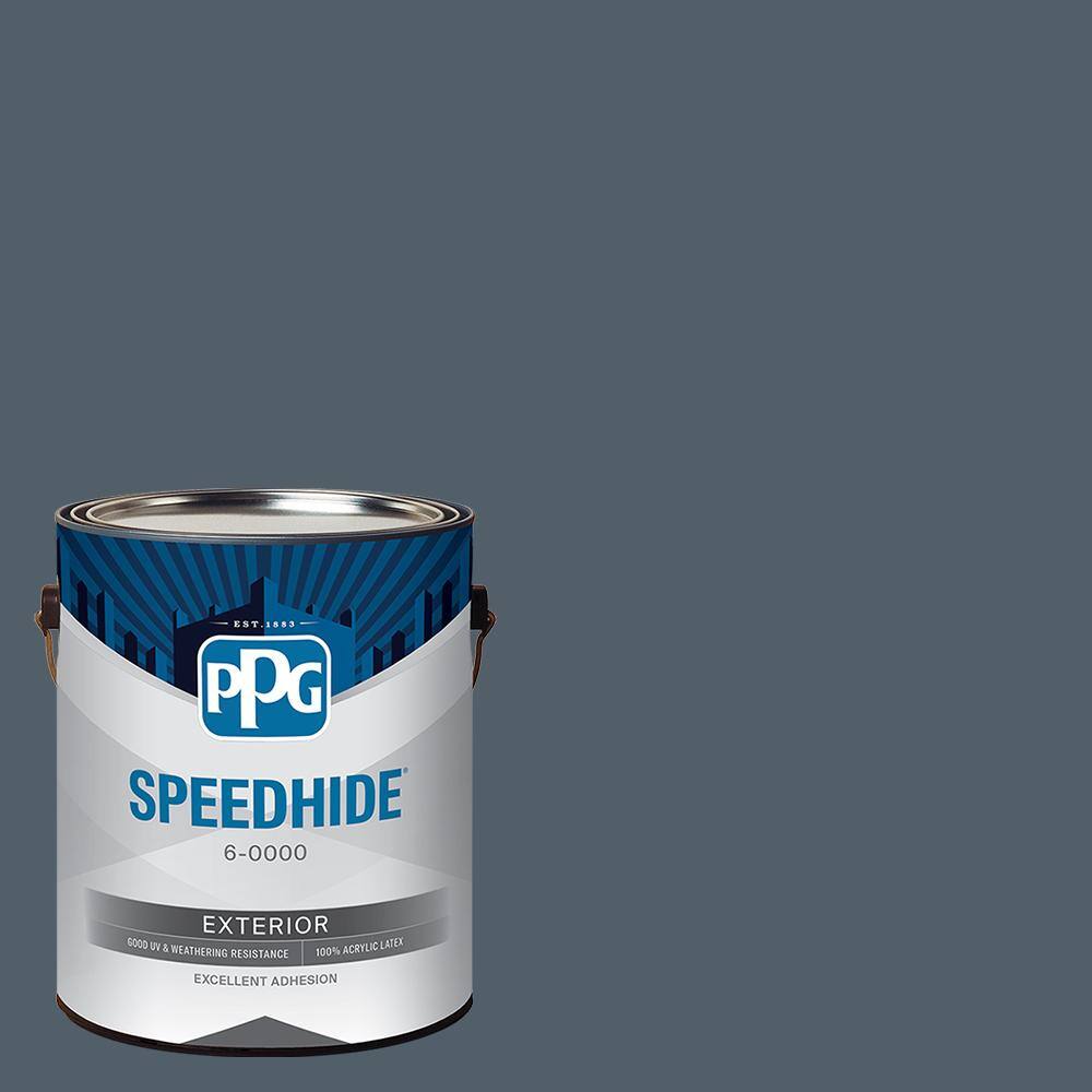 SPEEDHIDE 1 gal. PPG1040-7 Goblin Satin Exterior Paint PPG1040-7SX-1SA ...