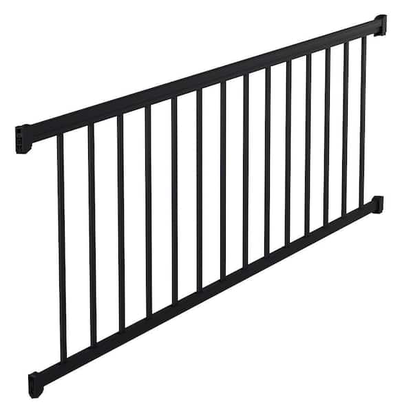 FORTRESS Al13 Home Traditional Railing 40 in. H x 8 ft. W Matte White ...
