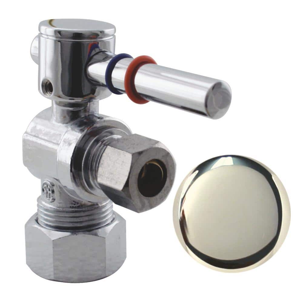 Westbrass 5/8 in. IPS x 3/8 in. O.D. Compression Outlet Angle Stop with ...