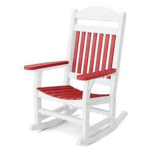 Wildridge Heritage Black Traditional Rocking Chair Plastic Outdoor ...