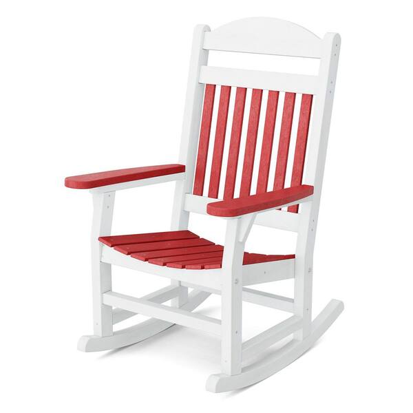 Wildridge Heritage Cardinal Red and White Plastic Traditional Outdoor ...