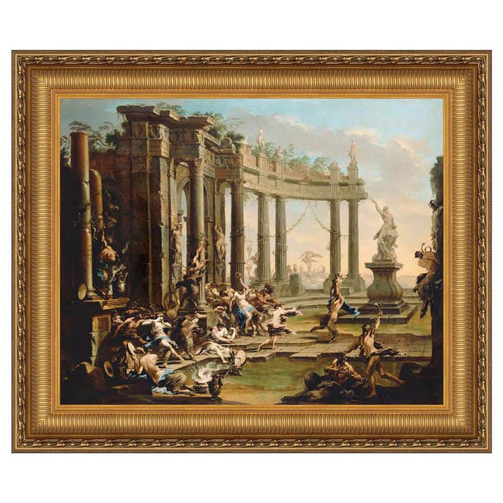 Design Toscano Bacchanale, 1730 by Alessandro Magnasco Framed ...