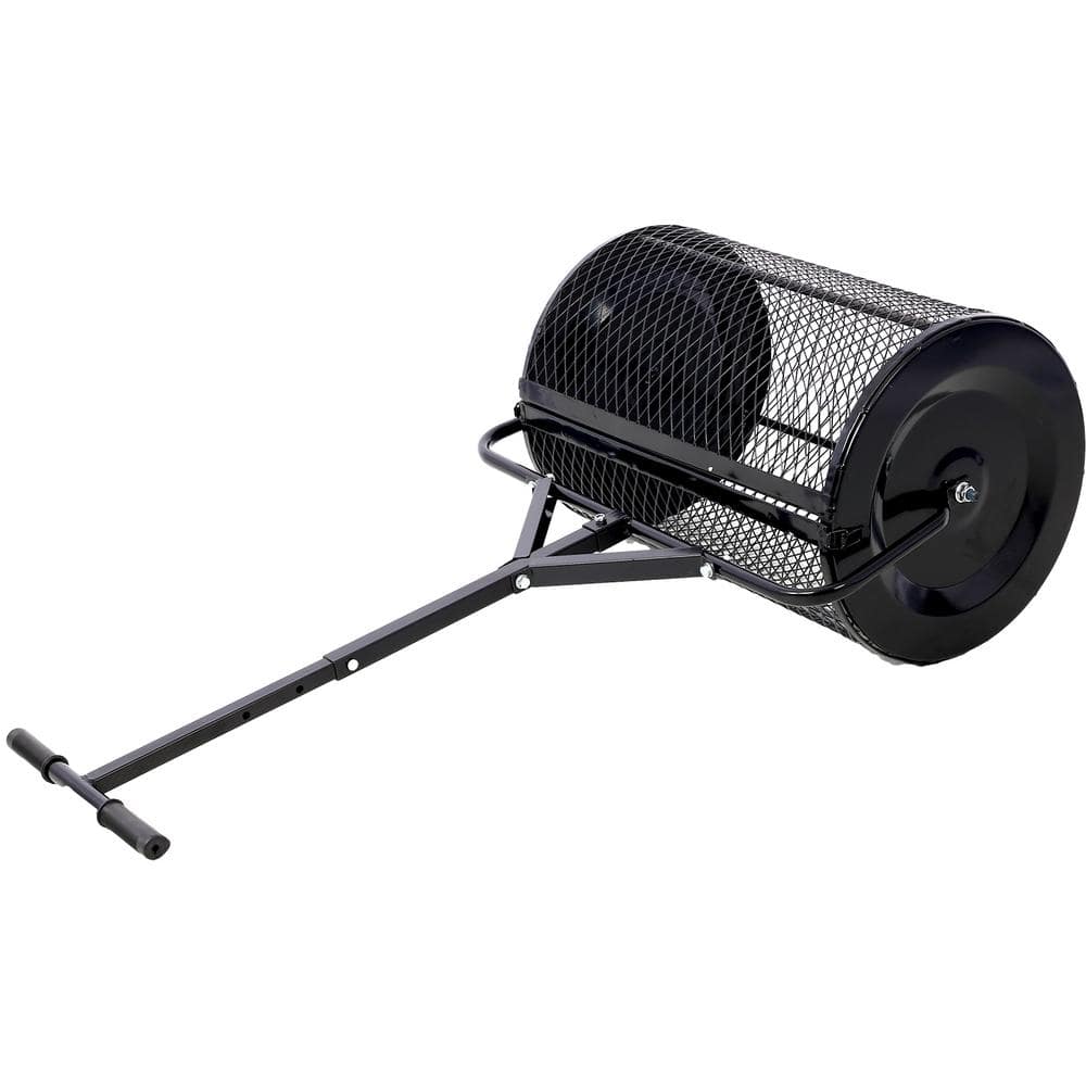 Miscool Ami Green 24"W x 13"D Steel T Shaped Handle Peat Moss Spreader ...
