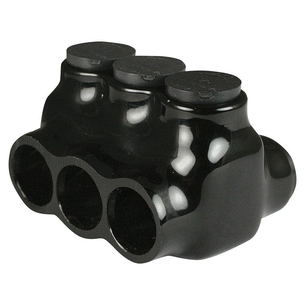 ASI 6 - 3/0 AWG 600-Volt 3-Ports Multi Tap Connector, Insulated Dual ...