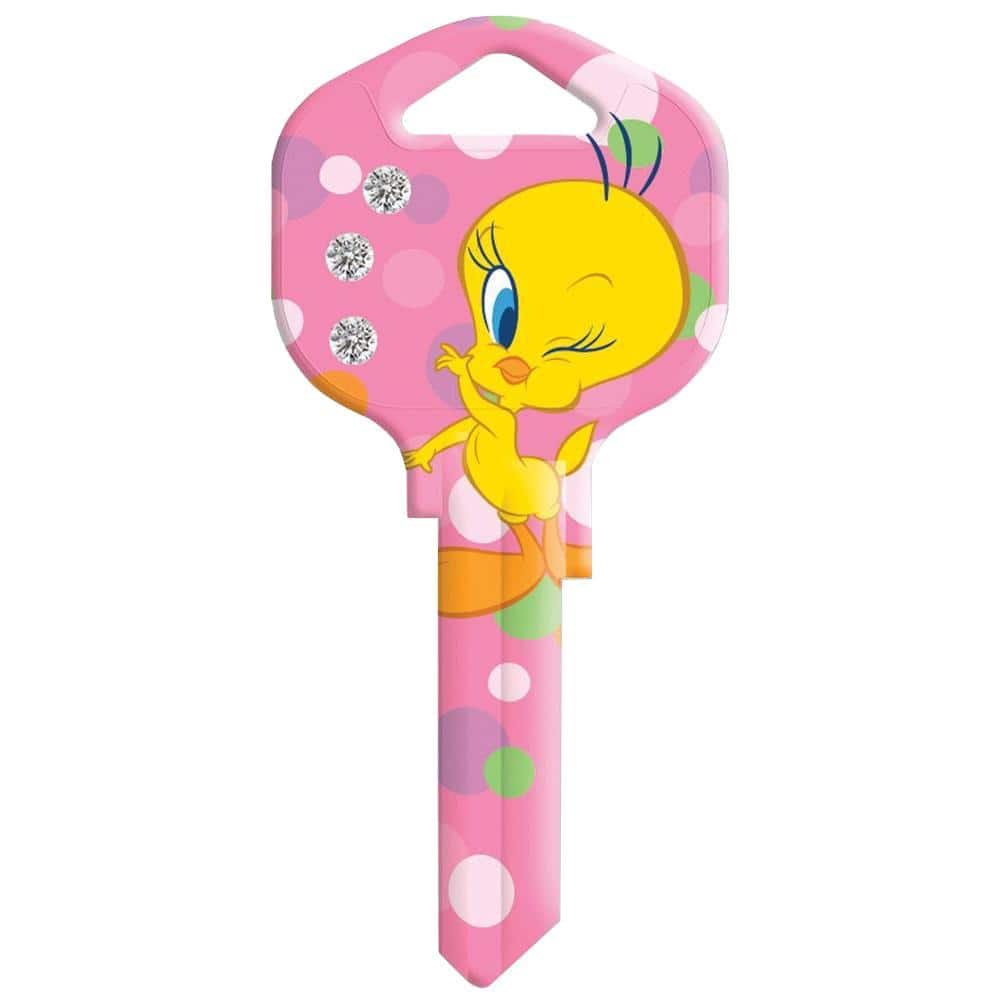 HY-KO Blank Schlage Tweety Bling House Key 15005SC1-TWBL - The Home Depot